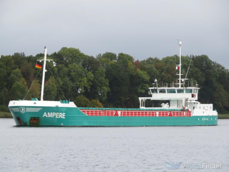 AMPERE, General Cargo Ship - Details and current position - IMO 9649196 ...