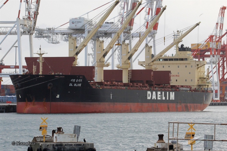 DL OLIVE, Bulk Carrier - Scheepsdetails en huidige positie - IMO 9657014 MMSI 356283000 ...