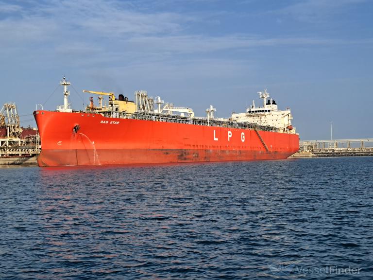 GAS ARIES, LPG Tanker - Details and current position - IMO 9670004 ...