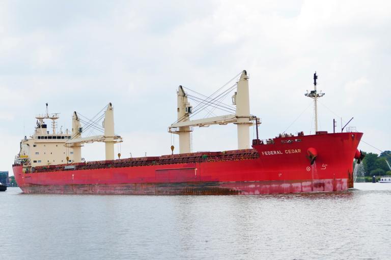 FEDERAL CEDAR, Bulk Carrier - Details and current position - IMO ...