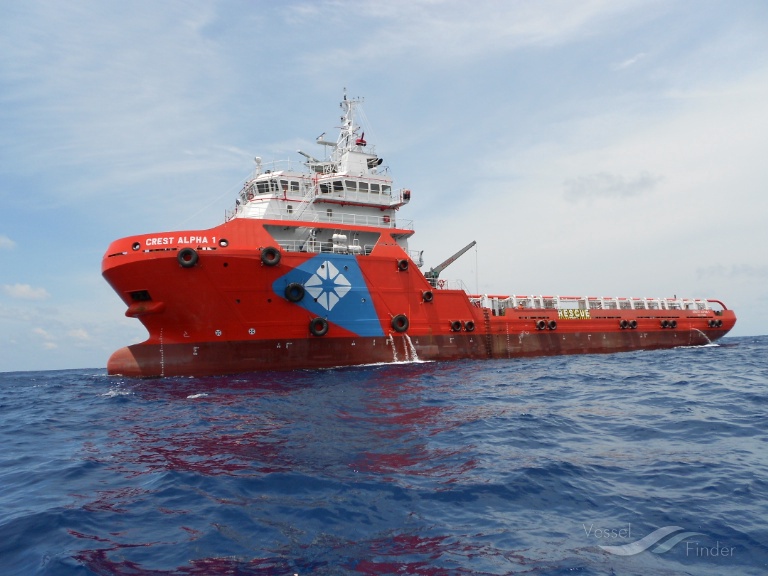 CREST ALPHA 1, Offshore Tug/Supply Ship - Details and current position ...