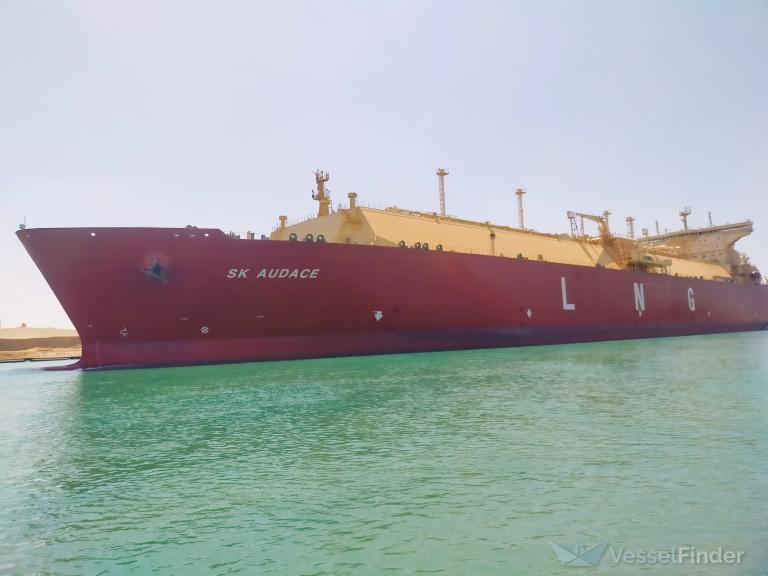 SK AUDACE, LNG Tanker - Details and current position - IMO 9693161 ...