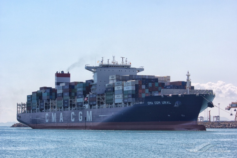 CMA CGM URAL, Container Ship - Dettagli della nave e posizione attuale ...