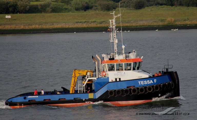 TESSA F, Tug - Schiffsdaten und aktuelle Position - IMO 9705718 ...