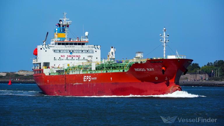 INDIGO RAY, Chemical/Oil Products Tanker - Details and current position ...