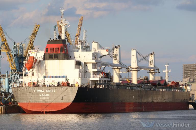 TOMINI UNITY, Bulk Carrier - Details and current position - IMO 9718167 - VesselFinder