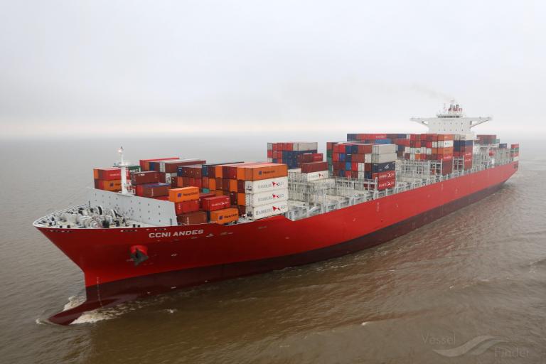 CCNI ANDES, Container Ship - Details and current position - IMO 9718935 ...