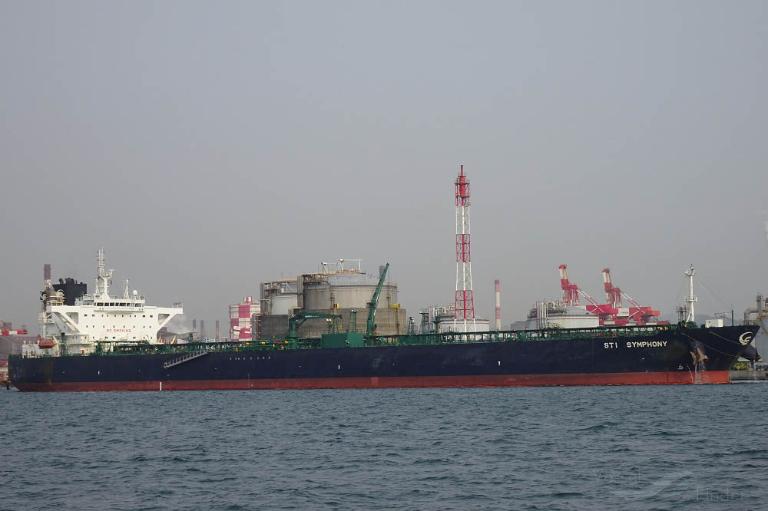 STI SYMPHONY, Crude Oil Tanker - Dettagli della nave e posizione attuale - IMO 9719692 MMSI ...