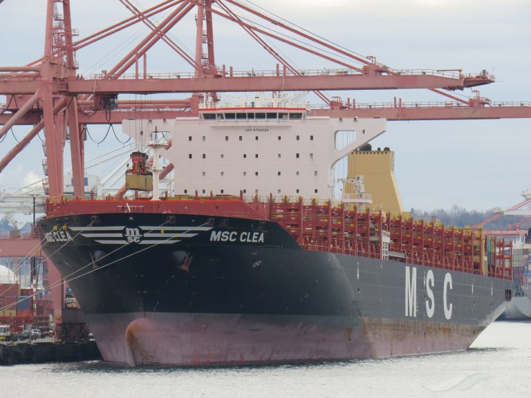 MSC CLEA, Container Ship - Scheepsdetails en huidige positie - IMO ...