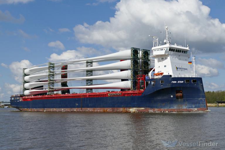 FWN STAR, General Cargo Ship - Details and current position - IMO ...