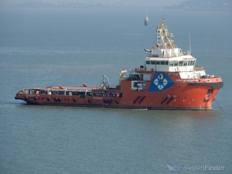 CREST MERCURY ONE, Offshore Tug/Supply Ship - Schiffsdaten und aktuelle ...