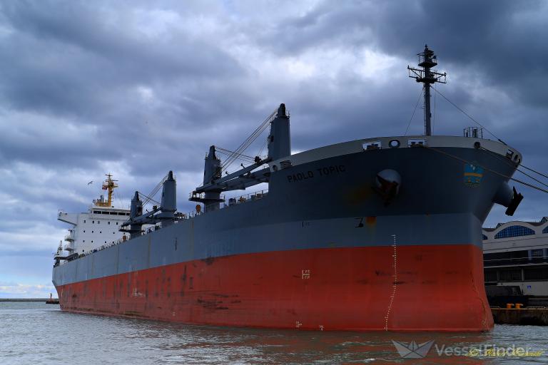 PAOLO TOPIC, Bulk Carrier - Details and current position - IMO 9726255 ...