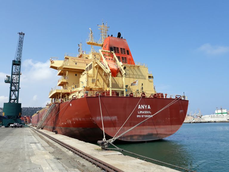 ANYA, Bulk Carrier - Detalles del buque y posición actual - IMO 9730268 ...