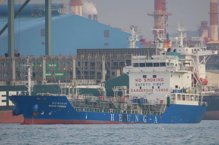 BUSAN PIONEER, Chemical/Oil Products Tanker - Details and current ...