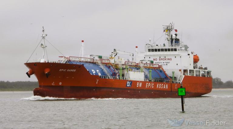 EPIC SAMOS, LPG Tanker - Details and current position - IMO 9733557 - VesselFinder
