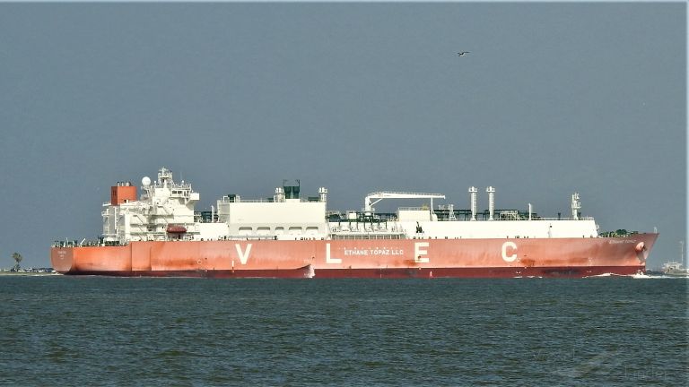 ETHANE TOPAZ, LPG Tanker - Details and current position - IMO 9752618 - VesselFinder