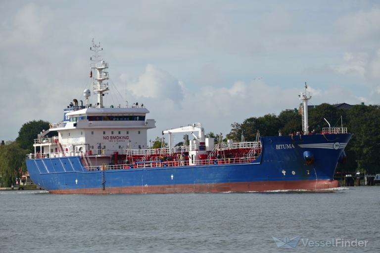 BITUMA, Bitumen Tanker - Details and current position - IMO 9753832 ...