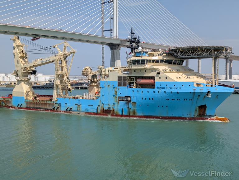 SKANDI IMPLEMENTER, Offshore Support Vessel - Details and current ...
