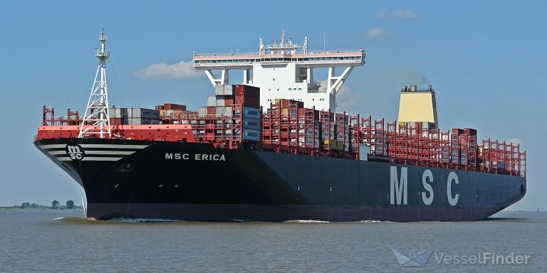 MSC ERICA, Container Ship - Details and current position - IMO 9755191 ...