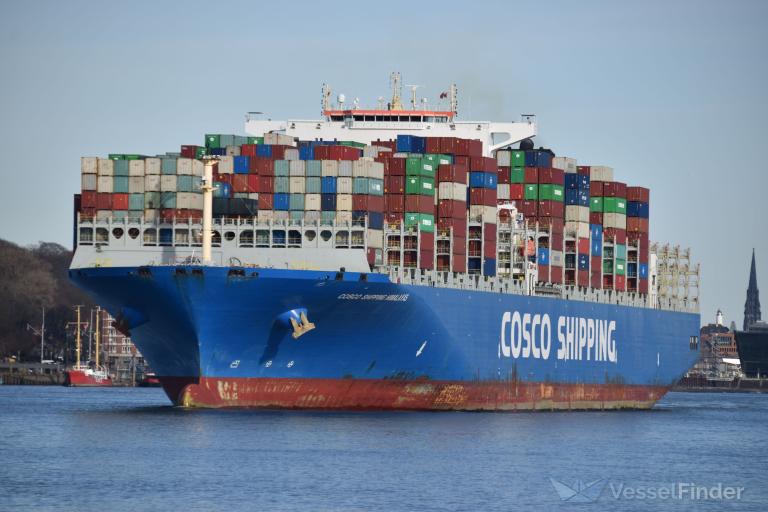 COSCO HIMALAYAS, Container Ship - Details and current position - IMO ...