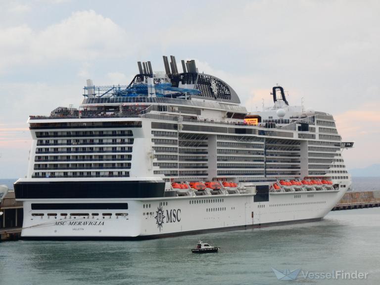 MSC MERAVIGLIA, Passenger (Cruise) Ship - Details and current position ...