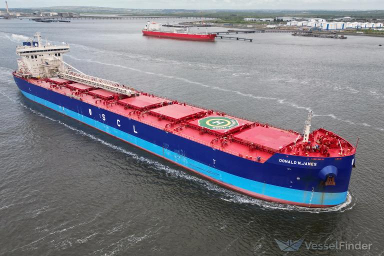 DONALD M JAMES, Self Discharging Bulk Carrier - Details and current ...