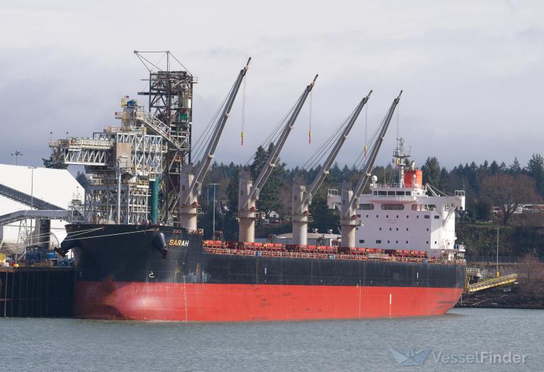 SARAH, Bulk Carrier - Details and current position - IMO 9771016 ...