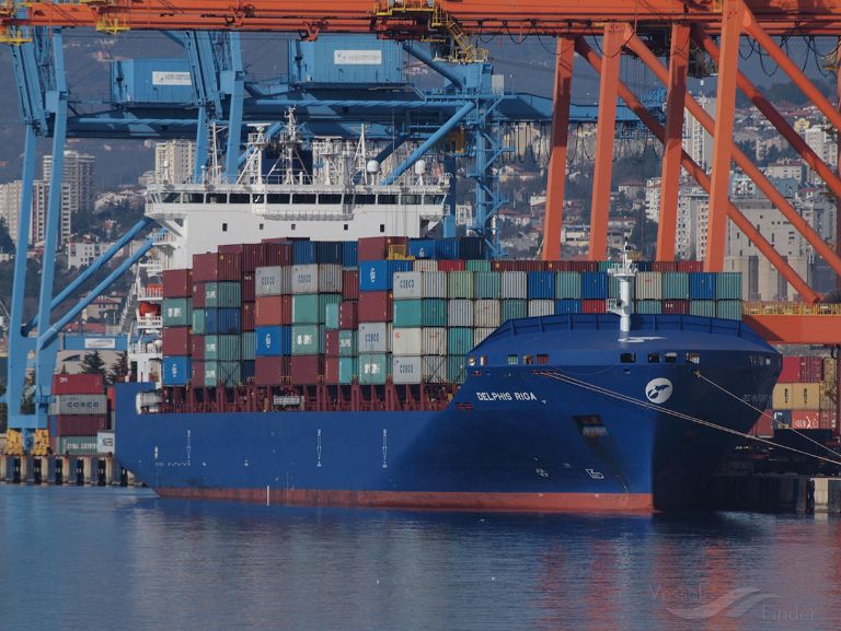 DELPHIS RIGA, Container Ship - Scheepsdetails en huidige positie - IMO ...