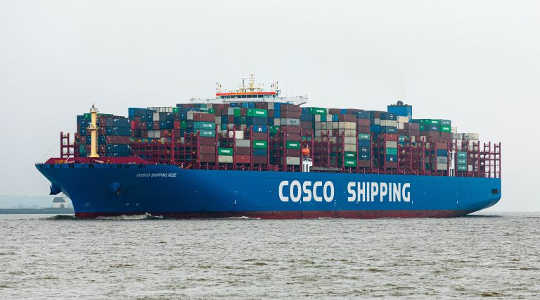 COSCO SHIPPING ROSE, Container Ship - Detalles del buque y posición ...