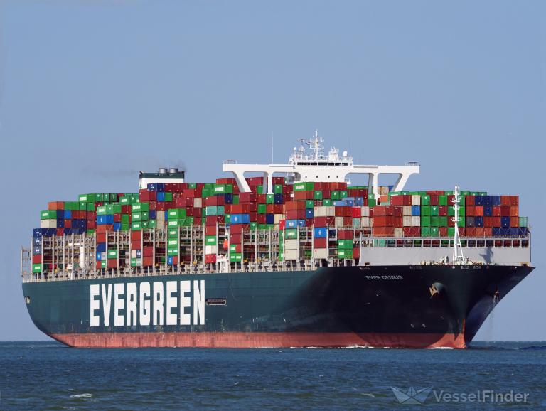 EVER GENIUS, Container Ship - Detalles del buque y posición actual ...