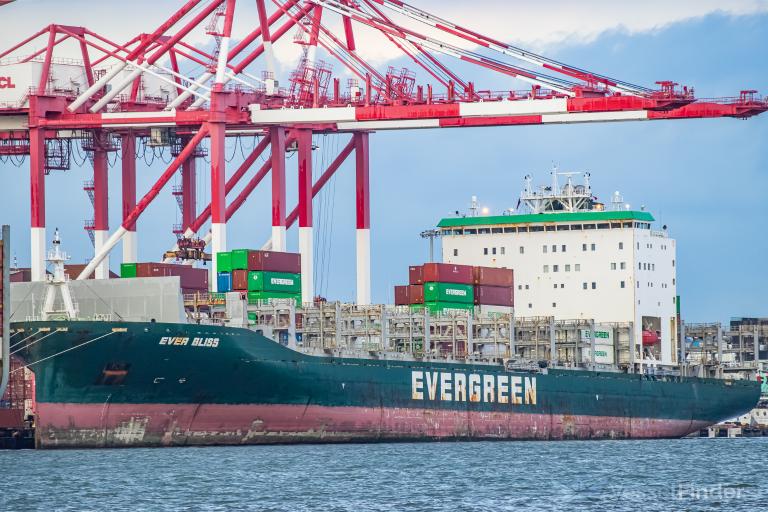 EVER BLISS, Container Ship - Details and current position - IMO 9786932 ...