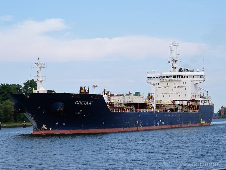 GRETA K, Chemical/Oil Products Tanker - Details and current position ...