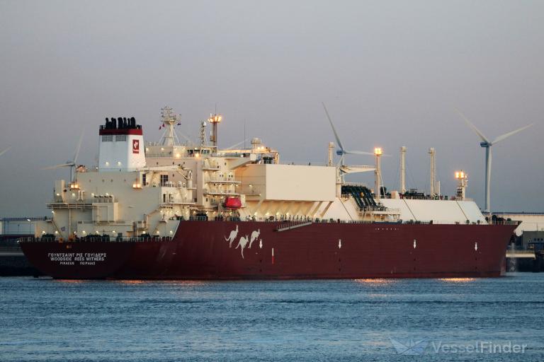 WOODSIDE REES WITHER, LNG Tanker - Details and current position - IMO ...