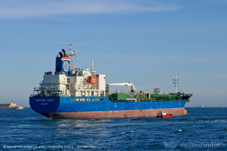 FAIRCHEM FORTE, Chemical/Oil Products Tanker - Details and current ...