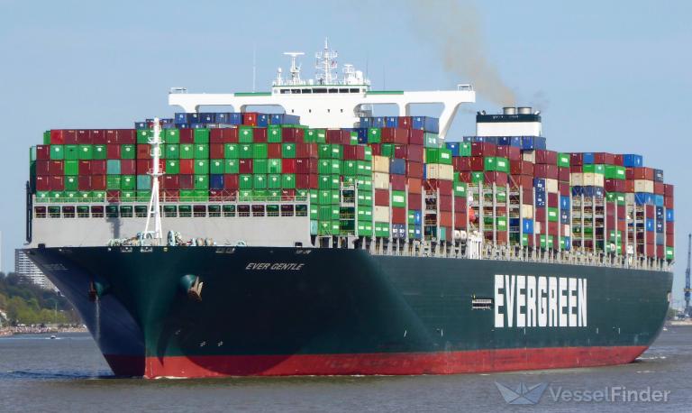 EVER GENTLE, Container Ship - Details and current position - IMO ...