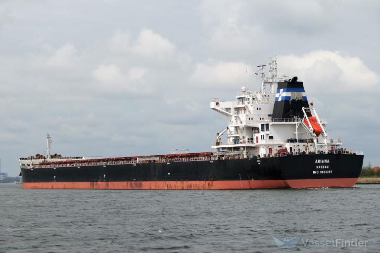 ARIANA, Bulk Carrier - Details and current position - IMO 9828297 ...