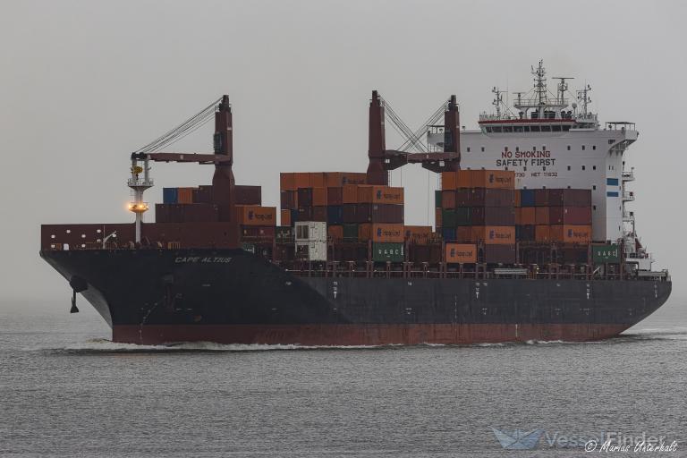 CAPE ALTIUS, Container Ship - Details and current position - IMO ...