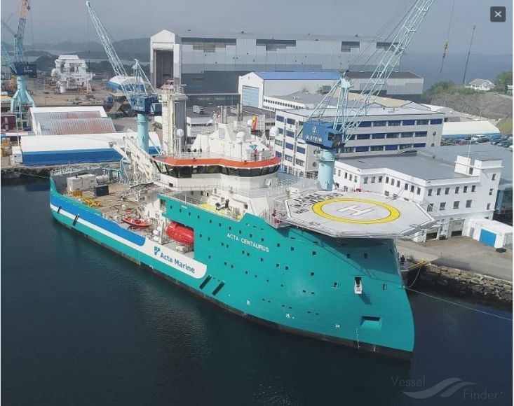 ACTA CENTAURUS, Offshore Support Vessel - Scheepsdetails en huidige positie - IMO 9850355 ...