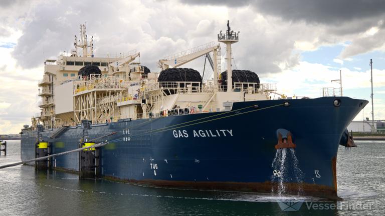 GAS AGILITY, Bunkering Tanker - Details and current position - IMO ...