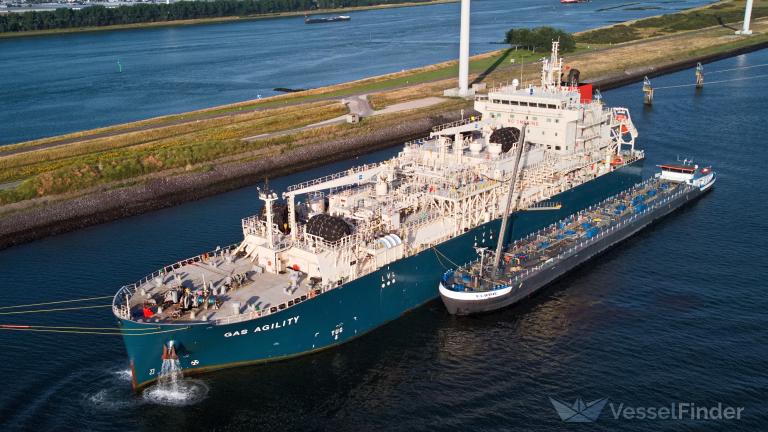GAS AGILITY, Bunkering Tanker - Details and current position - IMO ...