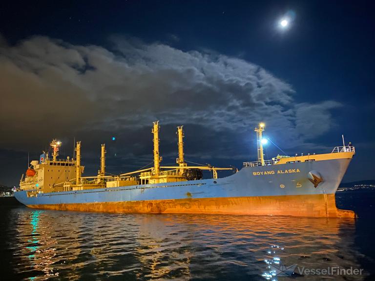 BOYANG ALASKA, Refrigerated Cargo Ship - Detalles del buque y posición ...