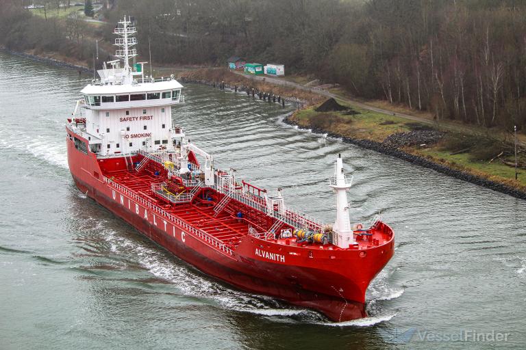 ALVANITH, Chemical/Oil Products Tanker - Details and current position ...