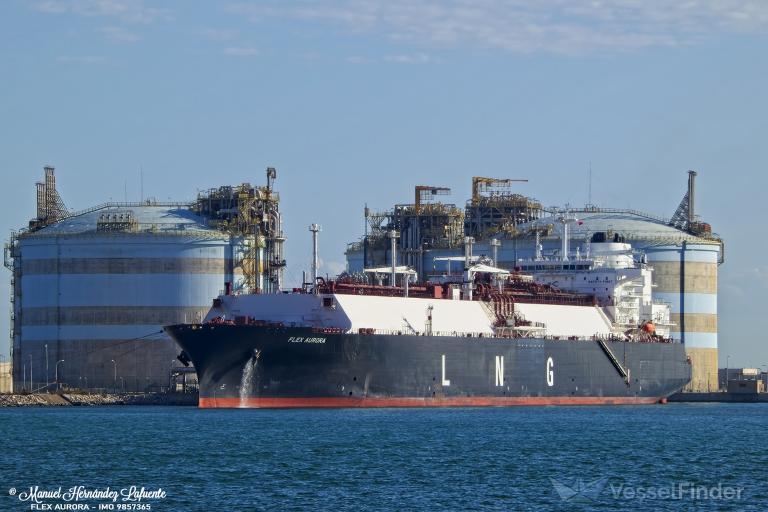 FLEX AURORA, LNG Tanker - Details and current position - IMO 9857365 ...