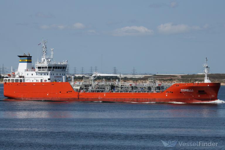 CORELLI, Chemical/Oil Products Tanker - Details and current position ...