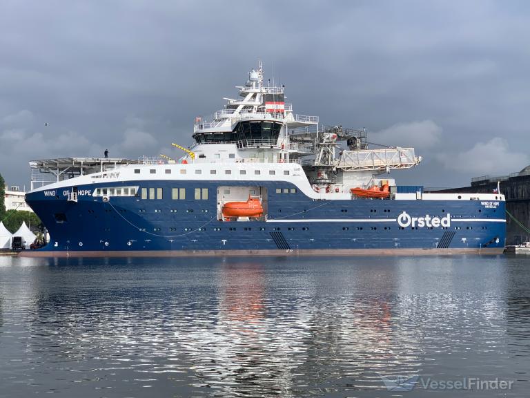WIND OF HOPE, Offshore Support Vessel - Details and current position ...