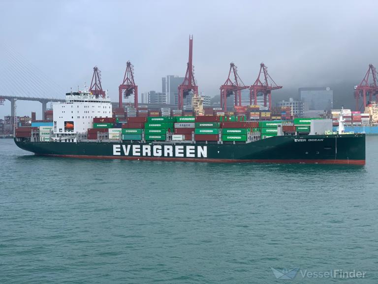 EVER OCEAN, Container Ship - Details and current position - IMO 9872389 ...
