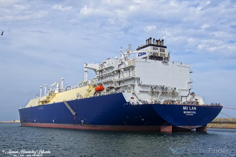 MU LAN, LNG Tanker - Details and current position - IMO 9878876 ...