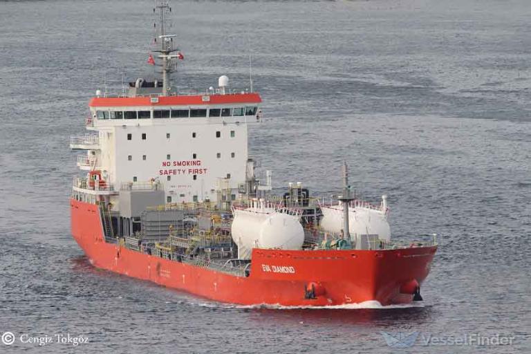 EVA DIAMOND, Chemical/Oil Products Tanker - Scheepsdetails en huidige ...