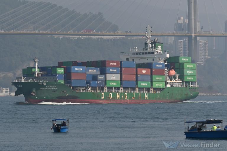 DONGJIN CONTINENTAL, Container Ship - Details and current position - IMO 9891933 - VesselFinder