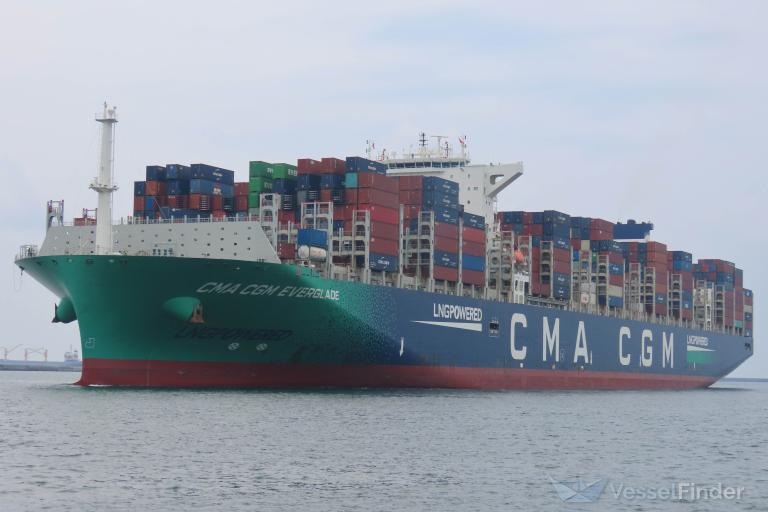 CMA CGM EVERGLADE, Container Ship - Details and current position - IMO ...